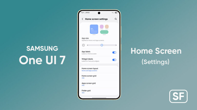 One UI 7 Beta 3 adds app and widget style on top of home screen ...