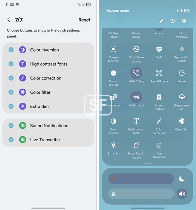 One UI 7.0 makes accessibility more accessible with quick panel buttons ...