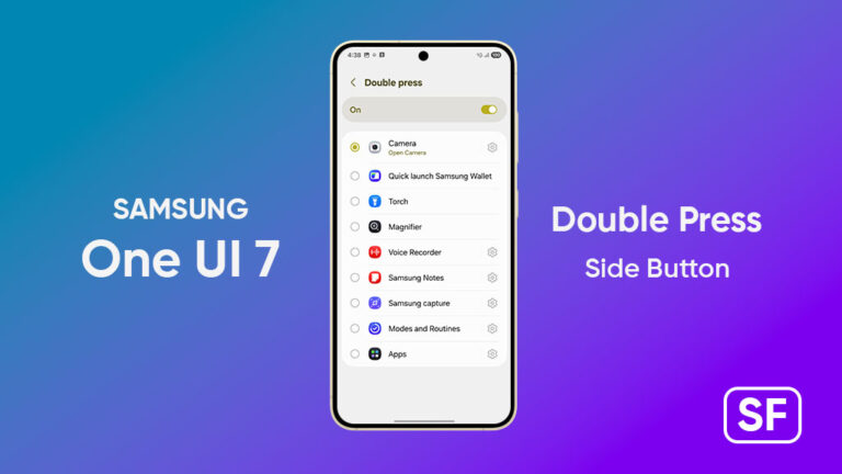 Side Button: Samsung One UI 7 expands double press domain - Sammy Fans