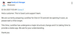 Samsung LockStar app getting ready for new features with One UI 7 ...