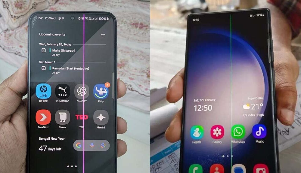 Samsung’s Green and Pink line problem returns – Galaxy S23 users ...