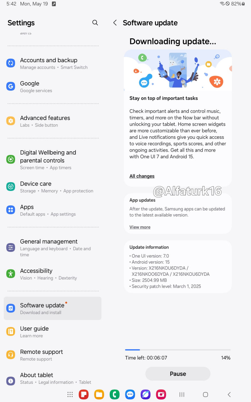 Samsung Galaxy Tab A9, Tab A9+ receiving One UI 7 (Android 15) update ...