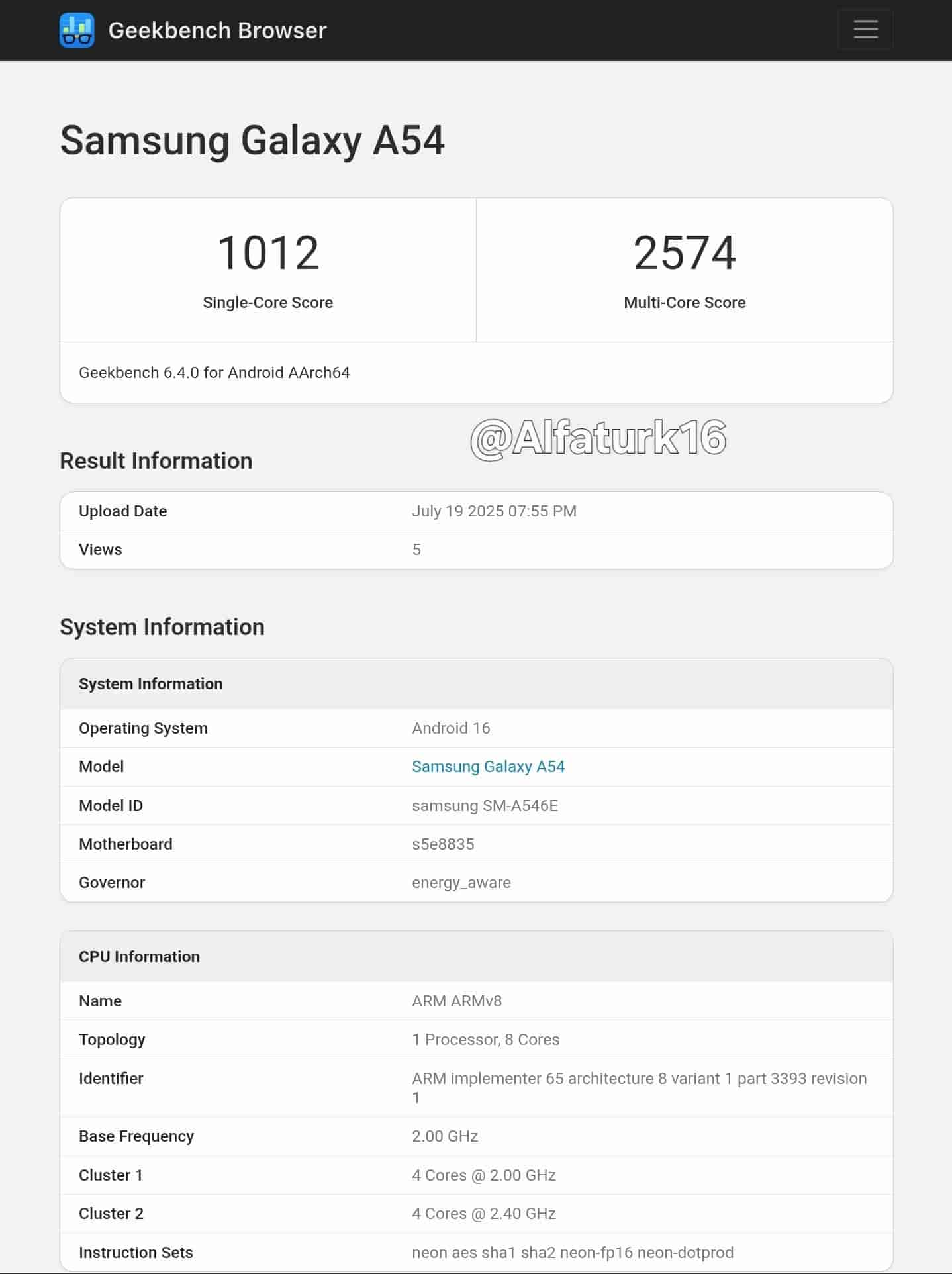 Samsung's Android 16 (One UI 8) will breathe new life into Galaxy A54 ...