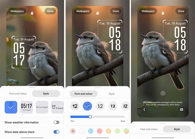 Adaptive clock feature is here with new One UI 8.0 beta - Sammy Fans