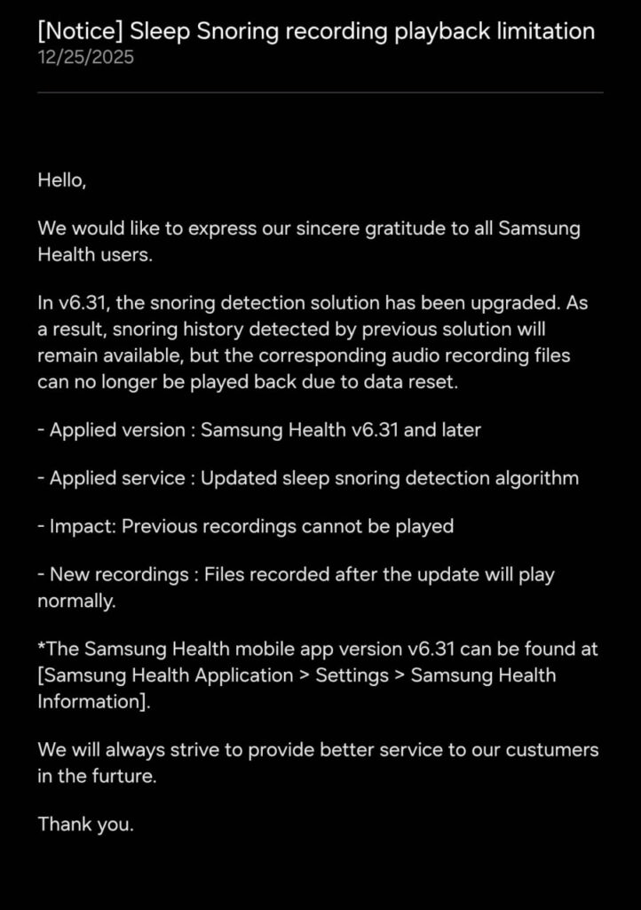 Samsung Health 6.31 brings smarter snoring detection for users - Sammy Fans