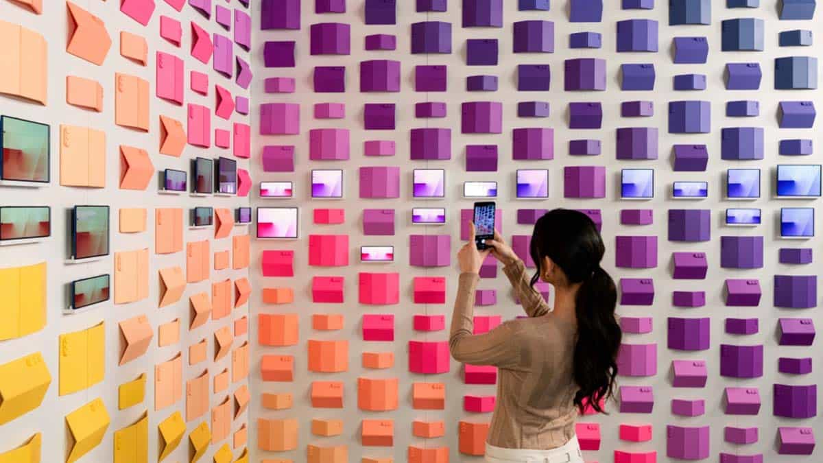 Samsung Milan Design Week exhibition blends AI, foldables and wearables ...
